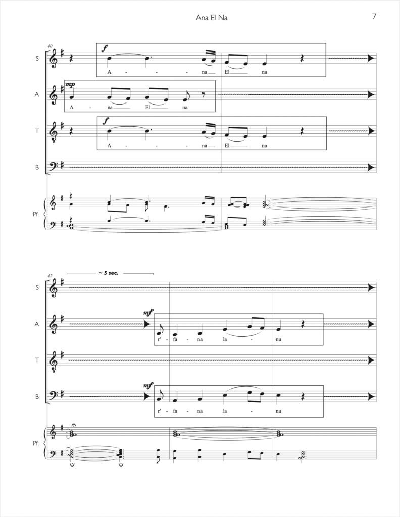 Ana El Na (SATB) – Karen Siegel